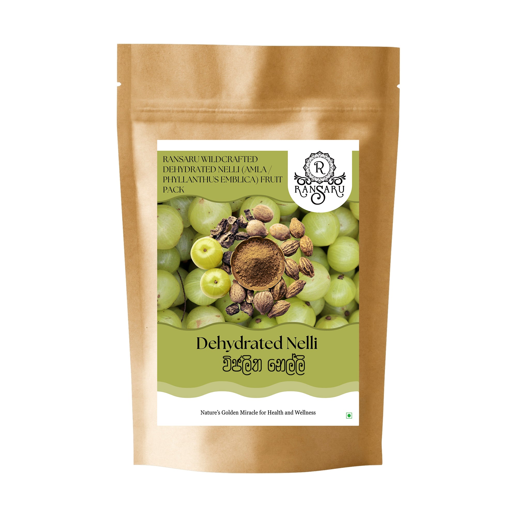 Ransaru Wildcrafted Dehydrated Nelli (Amla / Phyllanthus Emblica) Frui ...